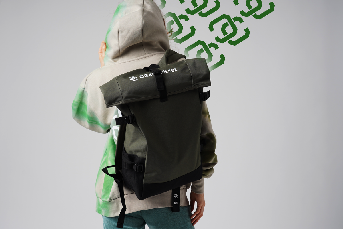 Cheeba Cheeba Roll Top Backpack — CheebaCheebaCBD